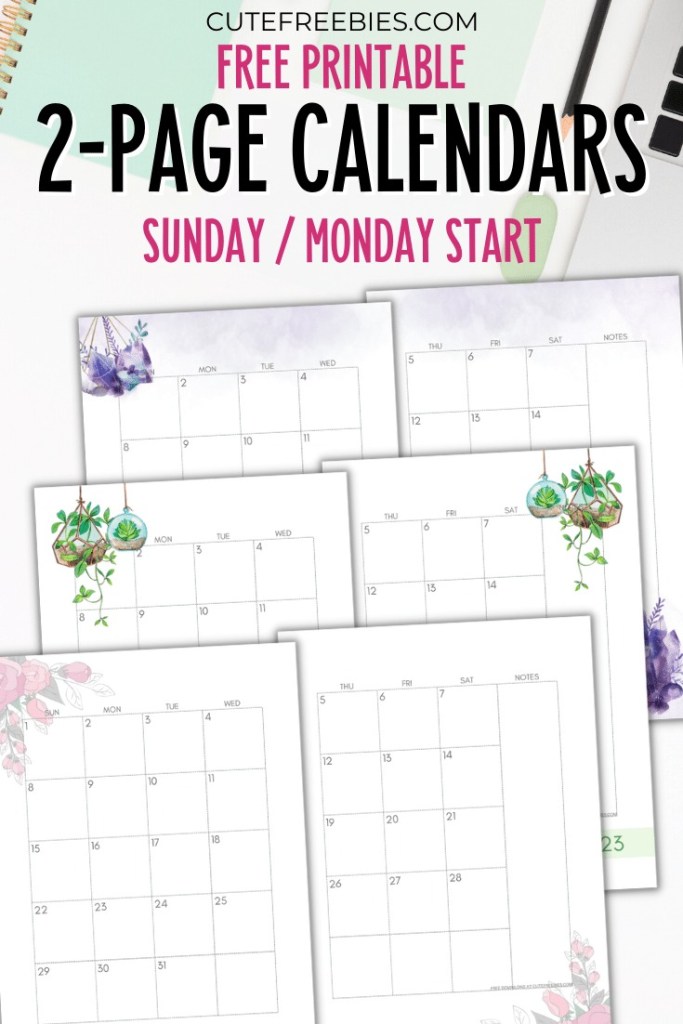 Free 2023 Cherry Blossoms Calendar Printable Pdf Cute