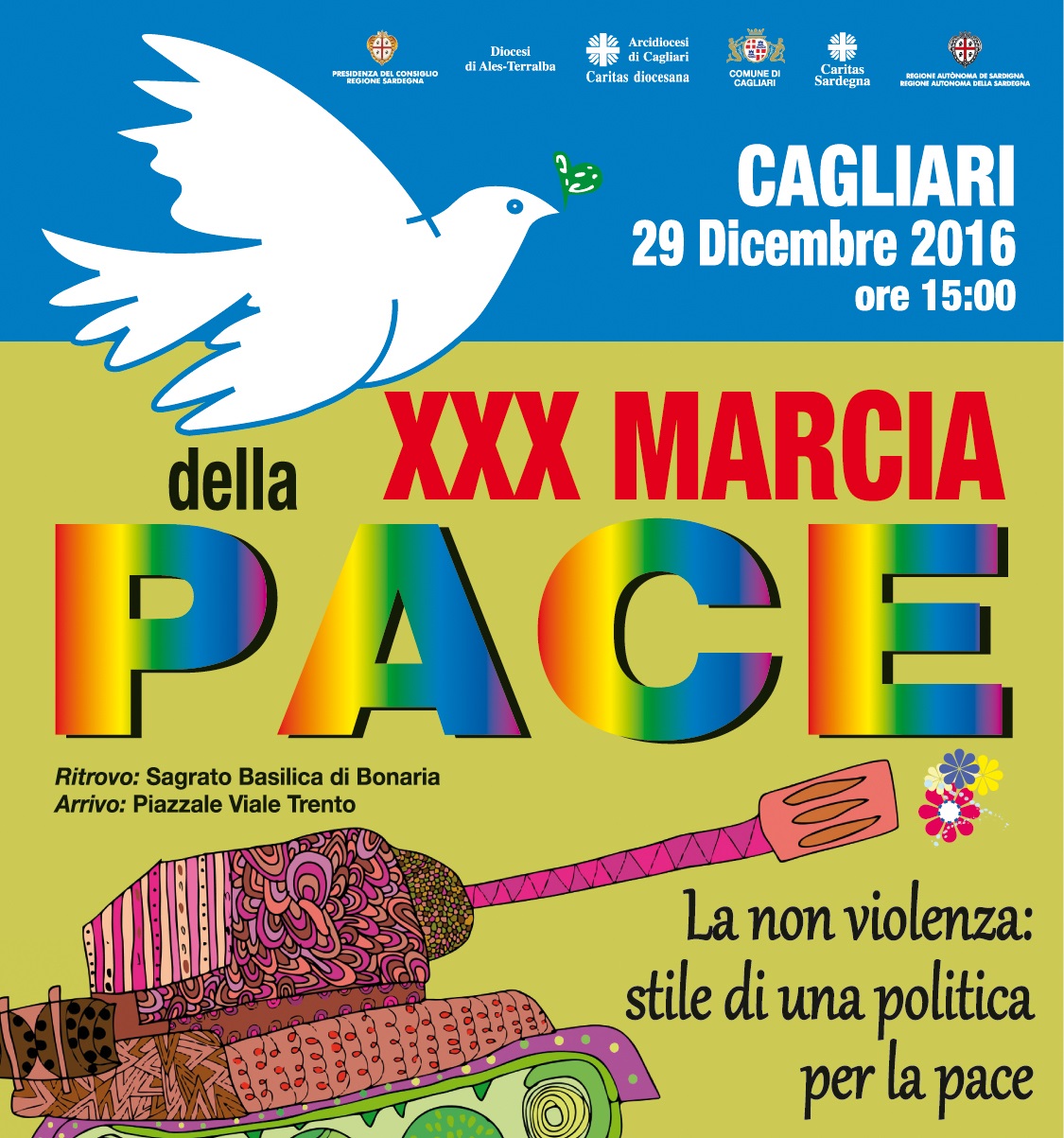 Cagliari Xxx Edizione Della Marcia Della Pace La Non Violenza Stile