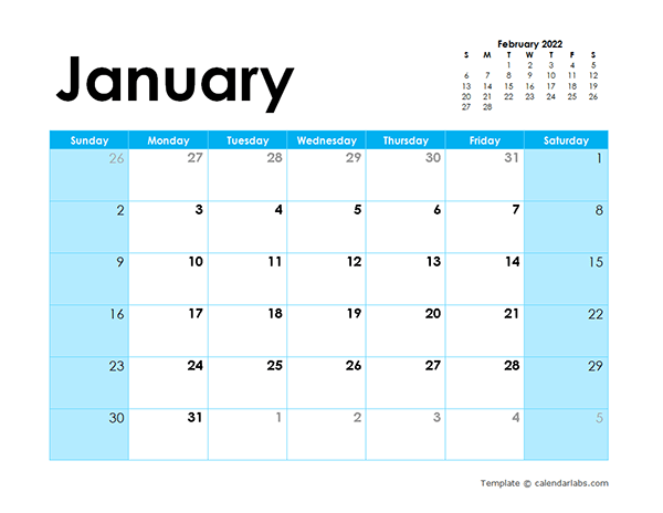 2022 Blank Calendar Colorful Design Free Printable Templates Riset