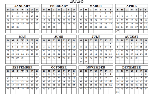 2023 Calendar Landscape Printable Get Calendar 2023 Update Theme Loader