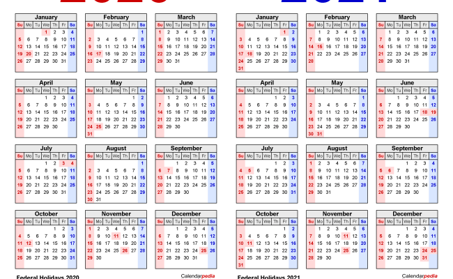 2 Year Calendar Printable 2020 2021 Word Pdf Image Free Printable