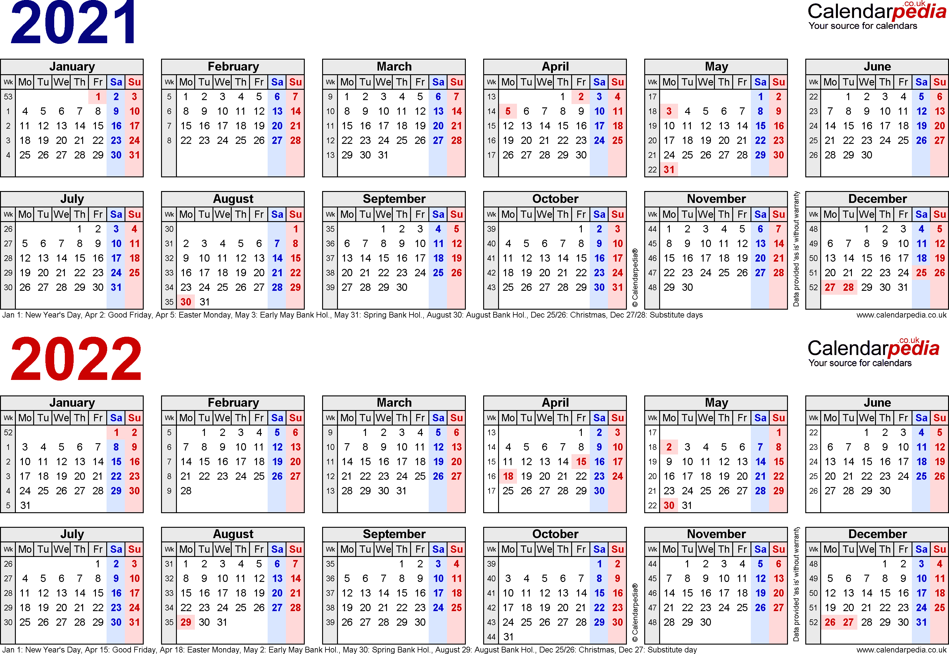 2022 Printable Calendars Free Letter Templates