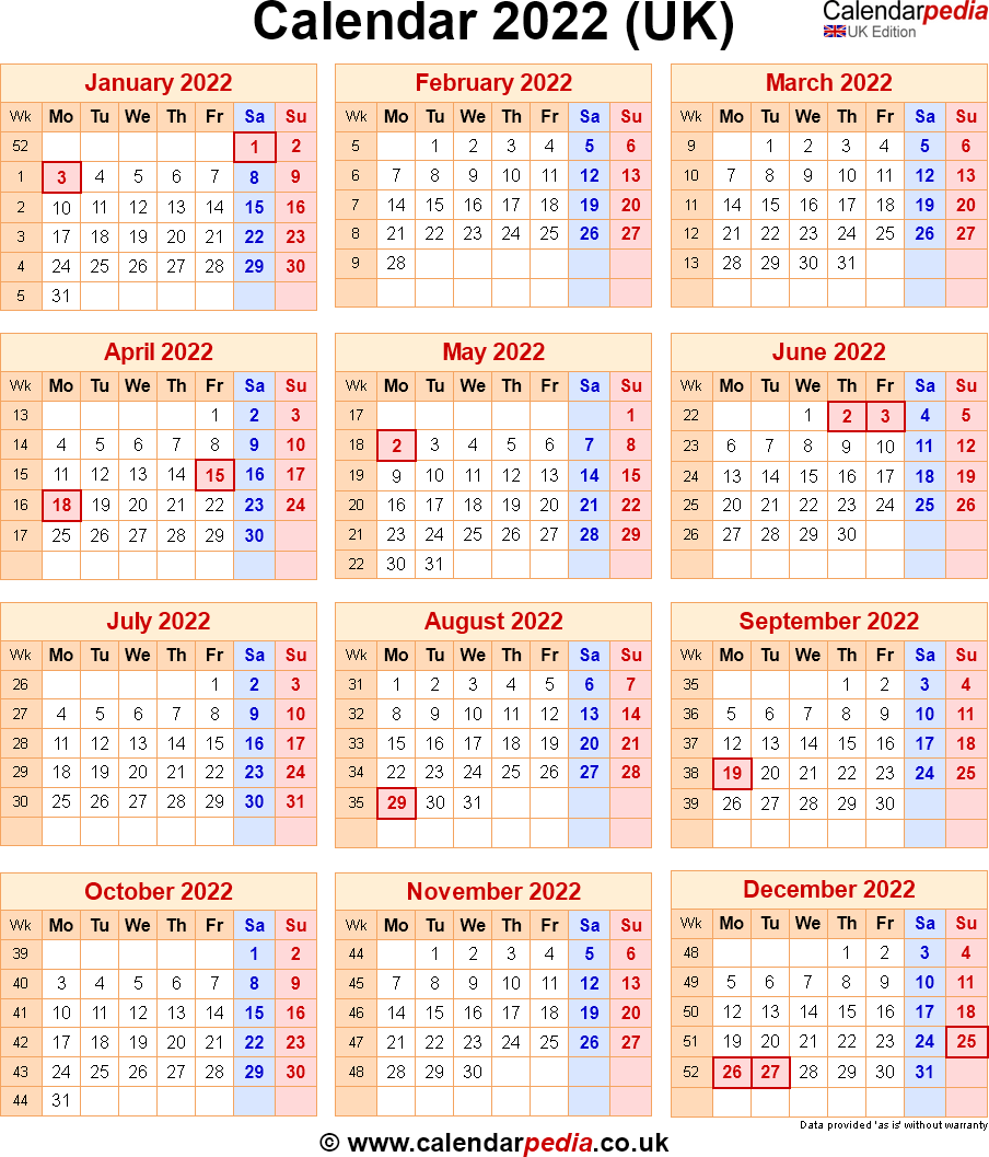 Free Printable 2022 Calendar With Holidays Calendar 2022 Large Desk