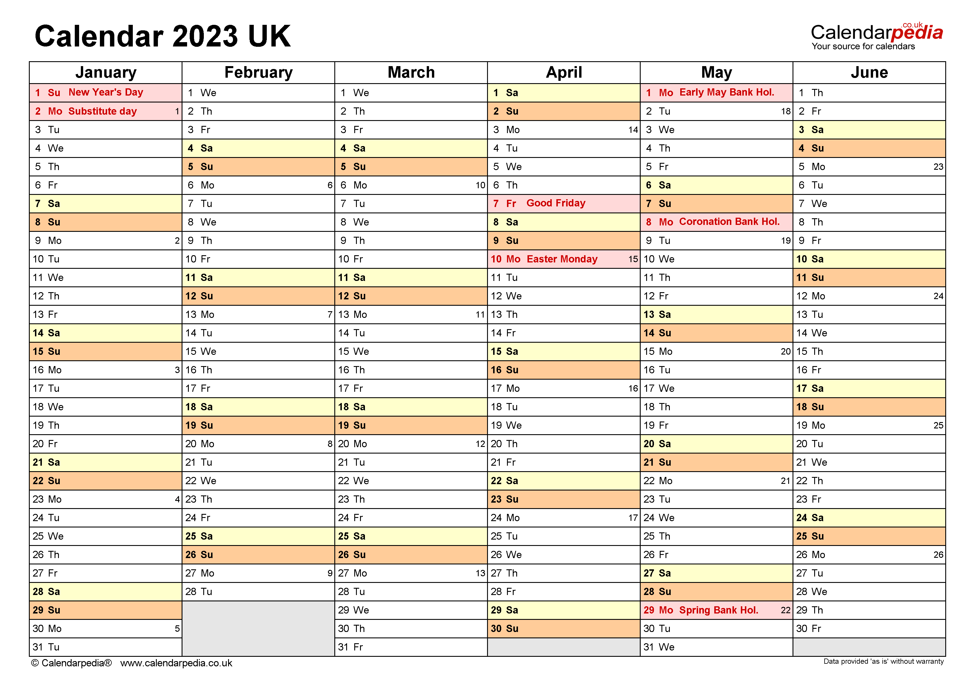 Free Printable Calendar 2023 Template In Pdf Calendar 2023 Uk Free