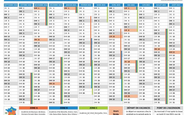 Vacances Scolaires 2022 2023 Dates Et Calendrier Scolaire 2022 2023