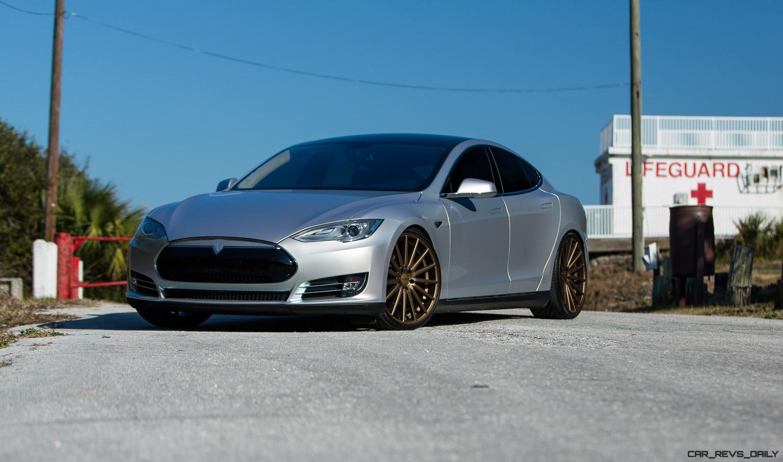 2013 Tesla Model S P85 Vossen Vfs 2 Wheels 25986541685o