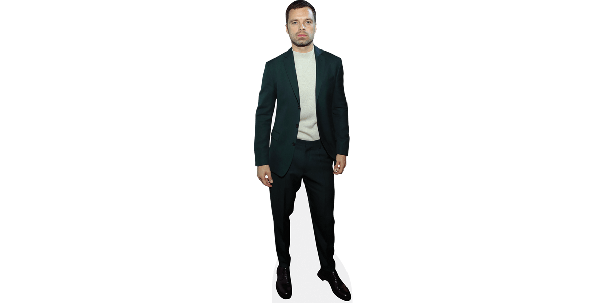 Sebastian Stan Black Suit Cardboard Cutout Celebrity Cutouts