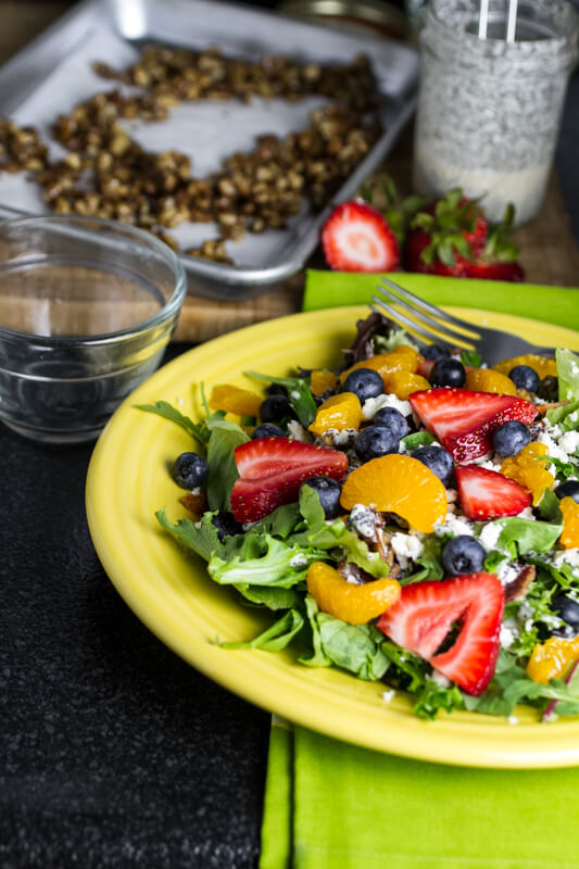 Summer Salad With Poppy Seed Dressing And Fruit Chattavore