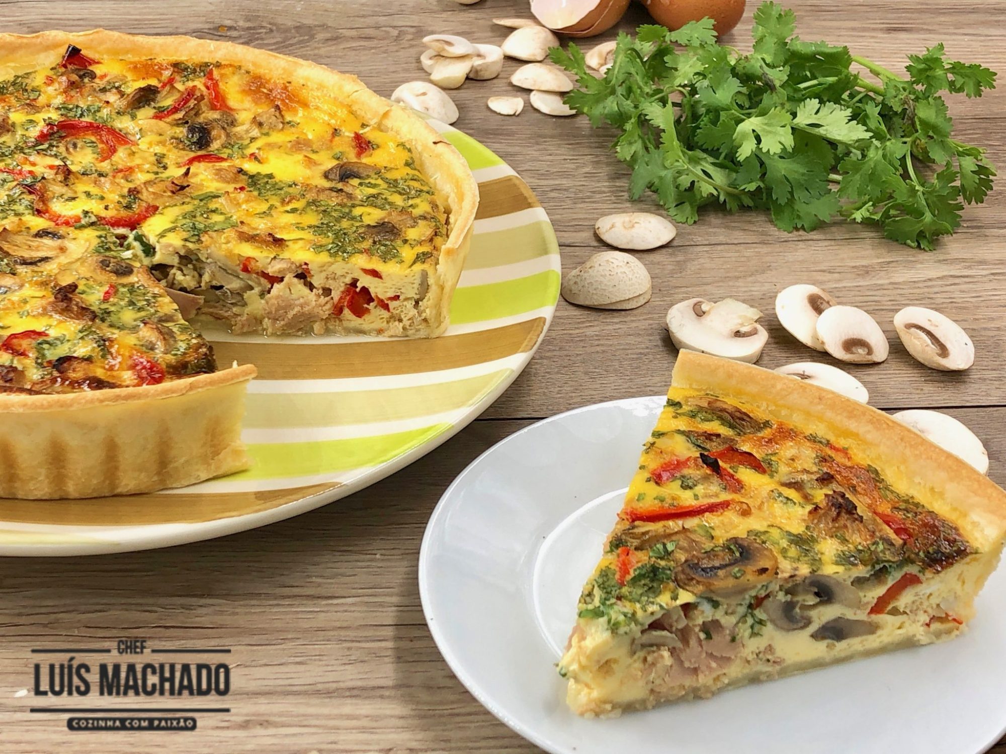 Quiche De Atum Com Cogumelos Chef Luís Machado