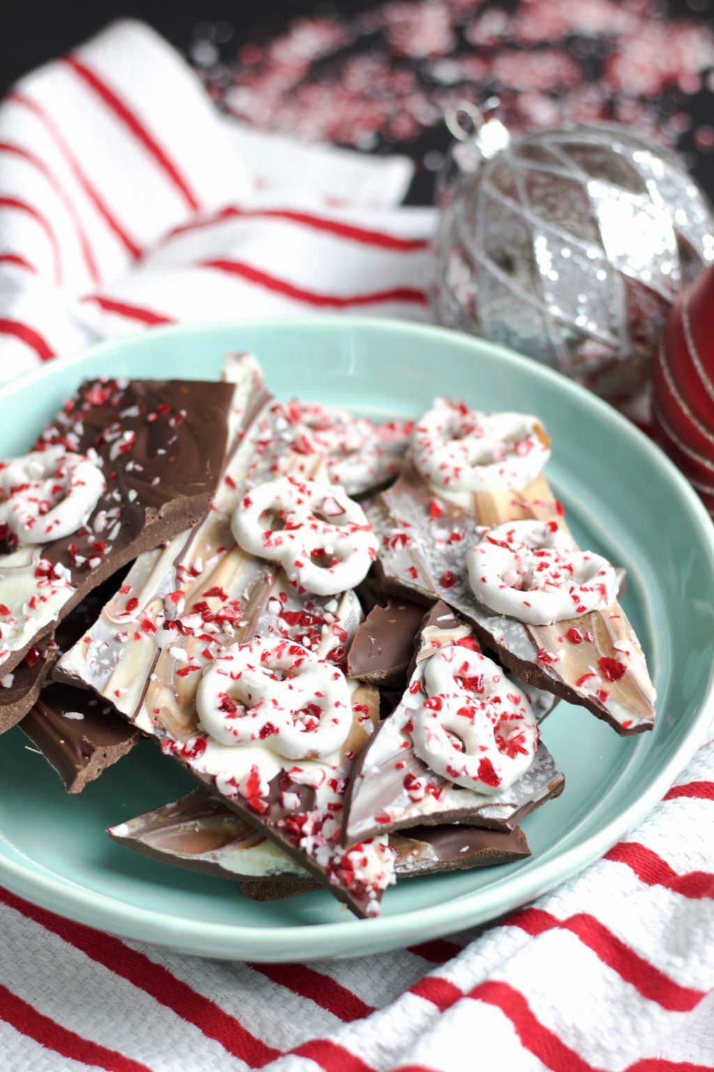 Peppermint Bark Pretzels Chips And Pepper