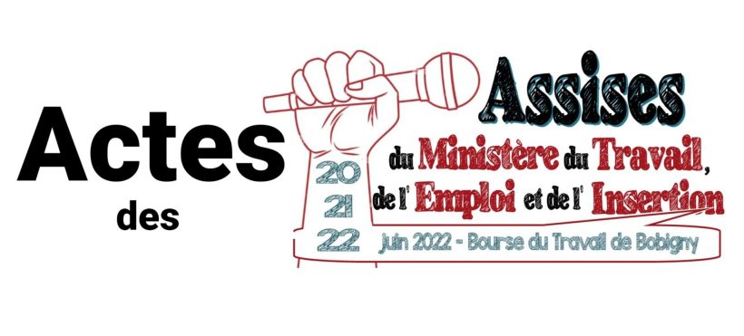 Actes Des Assises Du Ministère Du Travail Cnt Travail And Affaires Sociales