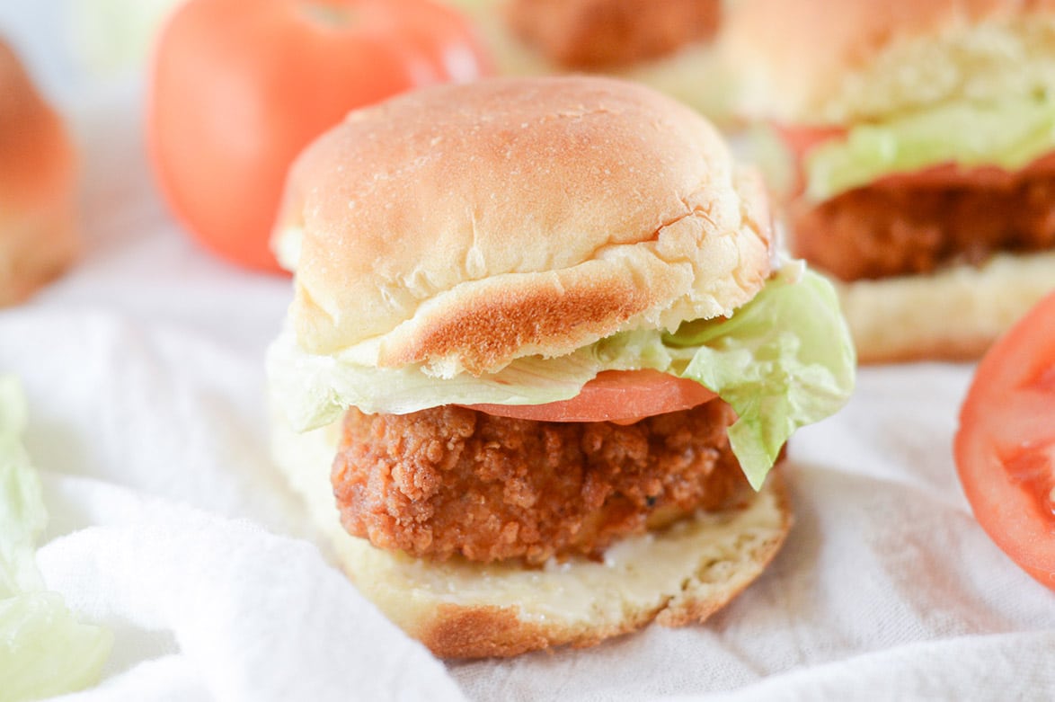 Crispy Chicken Sliders Super Crispy Cooked By Julie