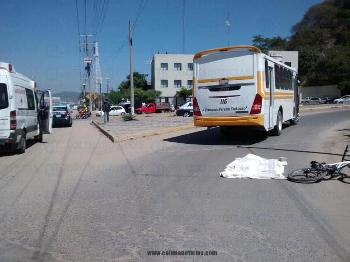 Ciclista Muere Arrollado Por Camión Urbano En Manzanillo Colima Noticias