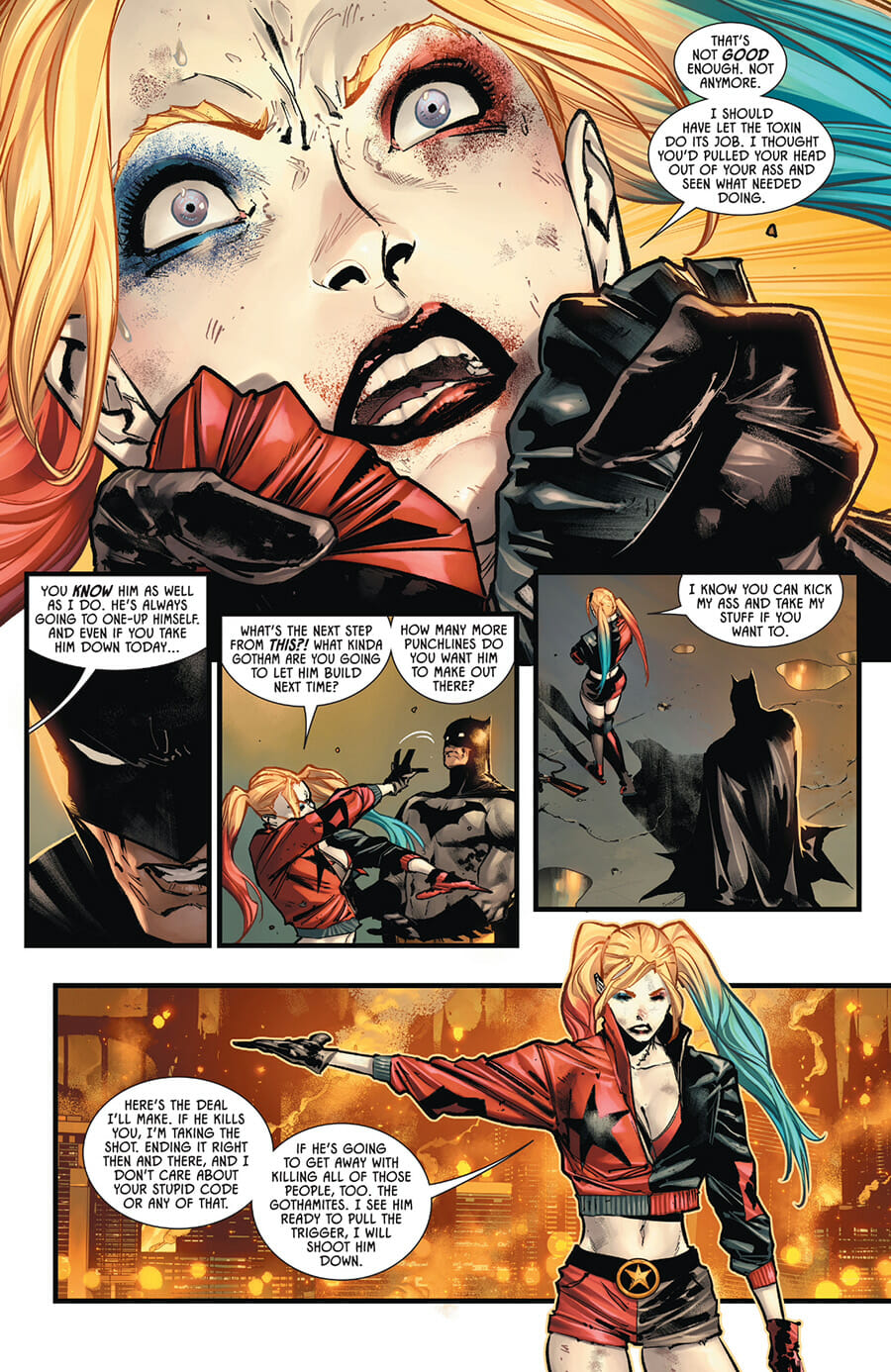 Batman 99 Harley Quinn Tells Batman To End Joker Comic Book Revolution