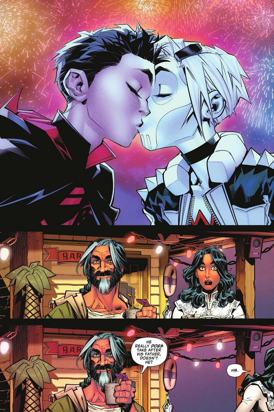 Robin 11 Damian Wayne Kisses Flatline Moment Comic Book Revolution