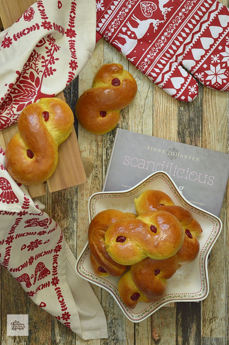 Lussekatter Bollitos De Santa Lucía Con Harina En Mis Zapatos