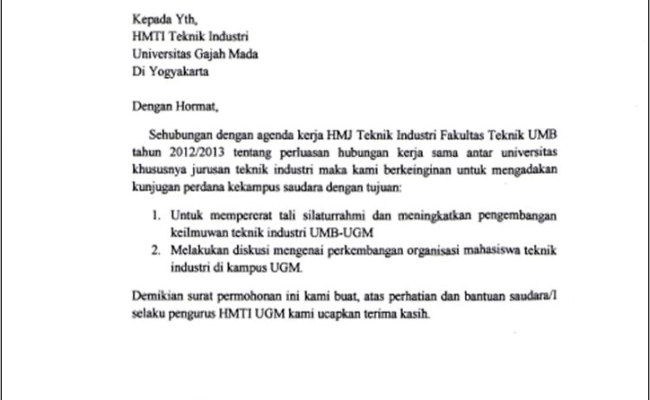 Contoh Surat Permohonan Kunjungan Ke Museum Surat Permohonan Desain