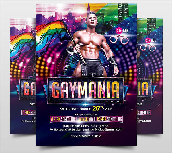 Gay Flyer Templates 17 Free And Premium Designs Download