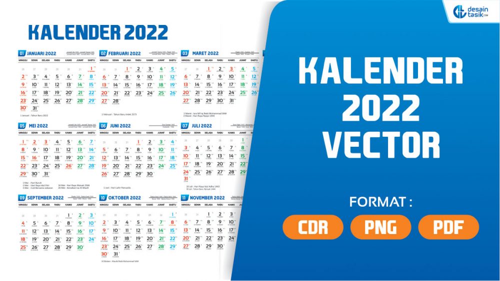 Kalender 2022 Masehi Jawa Hijriyah Vector Format Cdr Dan Pdf