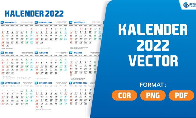 Kalender 2022 Masehi Jawa Hijriyah Vector Format Cdr Dan Pdf