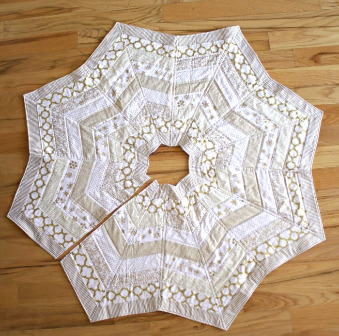 Gold Quilted Tree Skirt Pattern