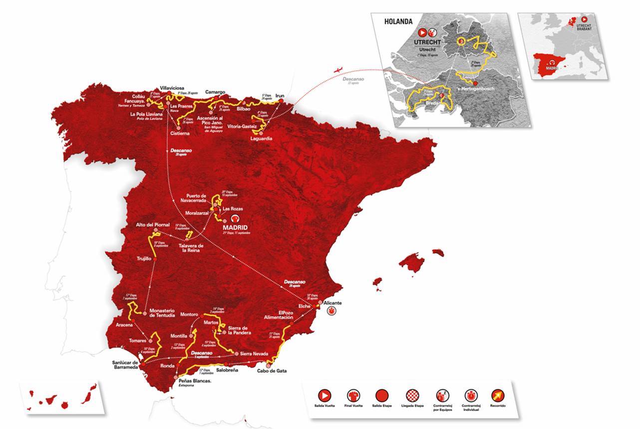 Vuelta 2022 Les étapes Et Les Vélos Dimensions Vélo