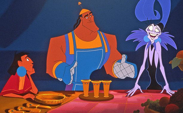 The Emperors New Groove Emperor Kuzco Kronk Yzma 2000 Scan From