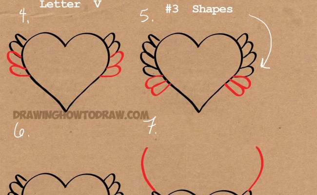 How To Draw A Heart Step By Step Como Dibujar Un Corazon Como Desenhar