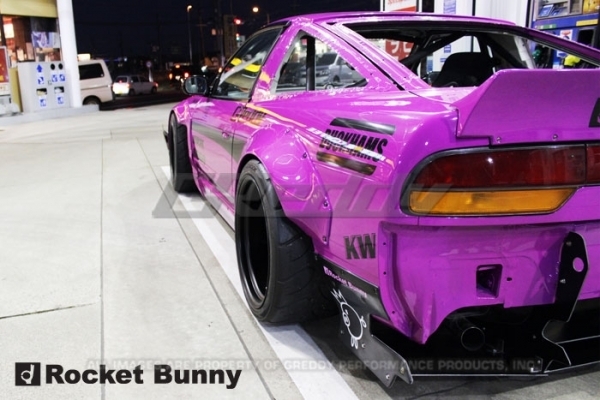 Nissan 240sx Rocket Bunny Wide Body Kit Frp Trunk Spoiler Bodykit Fit