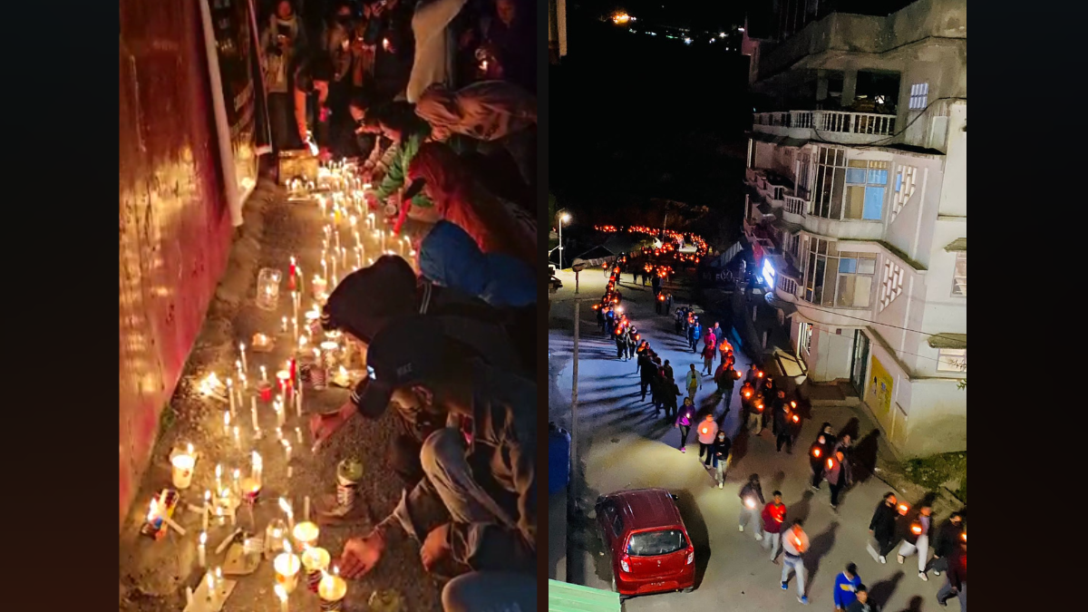 Arunachal Candlelight Vigil Held In Honour Of Late Mla Jambey Tashi