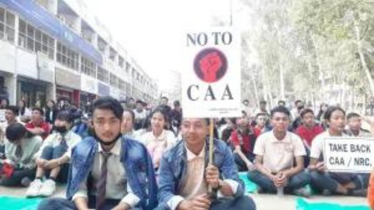 Anti Caa Protest Northeasts Apex Students Body To Observe Black Day