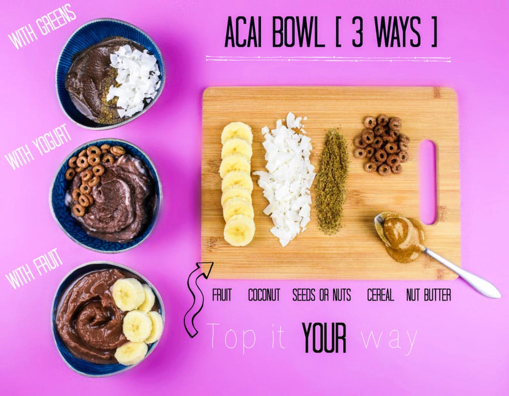 Vegan Acai Bowls • 3 Vegan Acai Bowl Recipes • Eat Or Drink