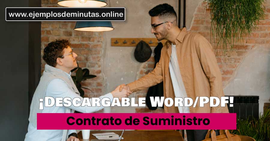 Ejemplo Contrato De Suministro ¿qué Es Y Modelo Word 2022