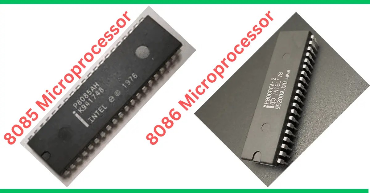 Difference Between 8085 And 8086