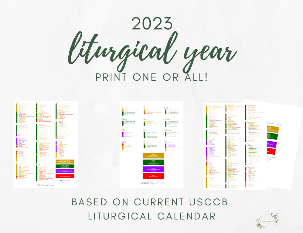 Free Printable Catholic Calendar 2023 Printable Calendar 2023