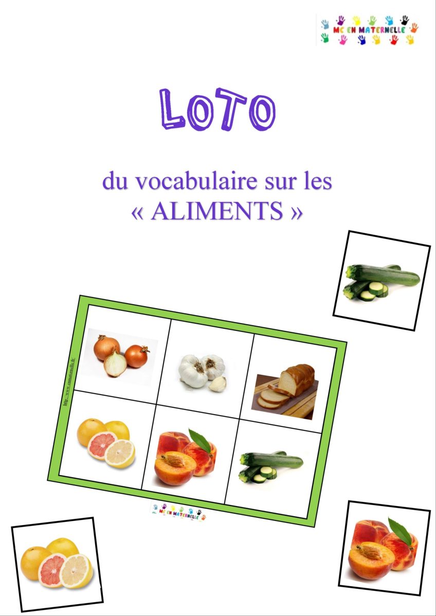 Loto Et Mémory Sur Les Aliments Pour Ps Ms Et Gs Mc En Maternelle