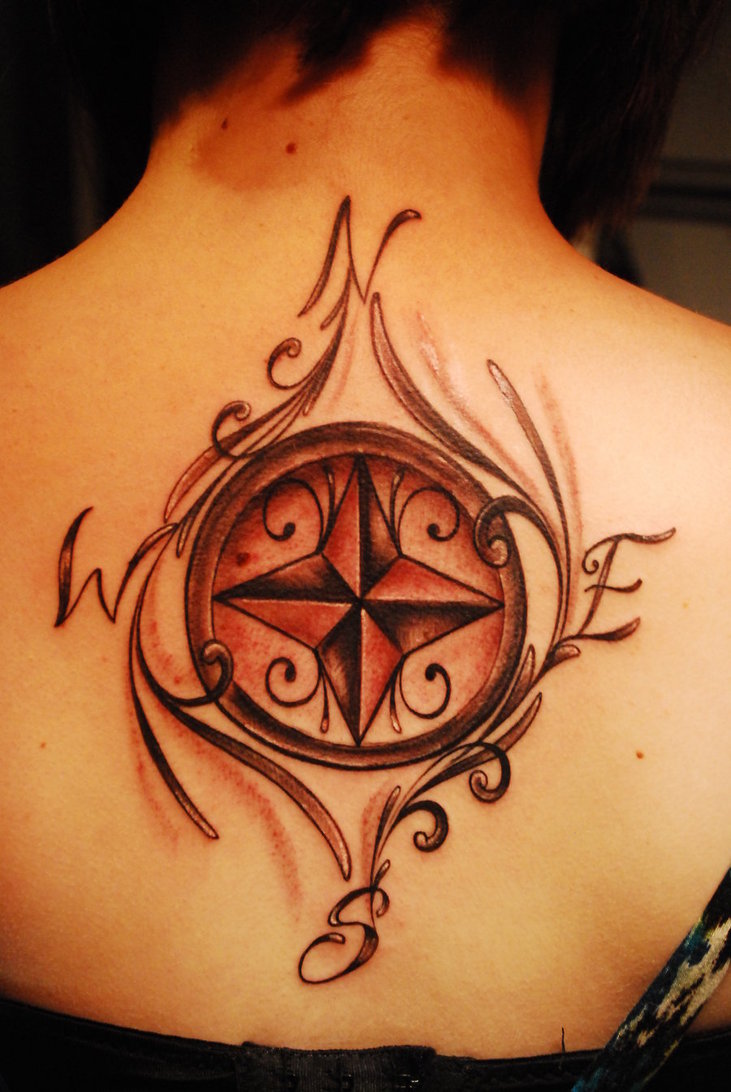 30 Stunning Compass Tattoo Designs