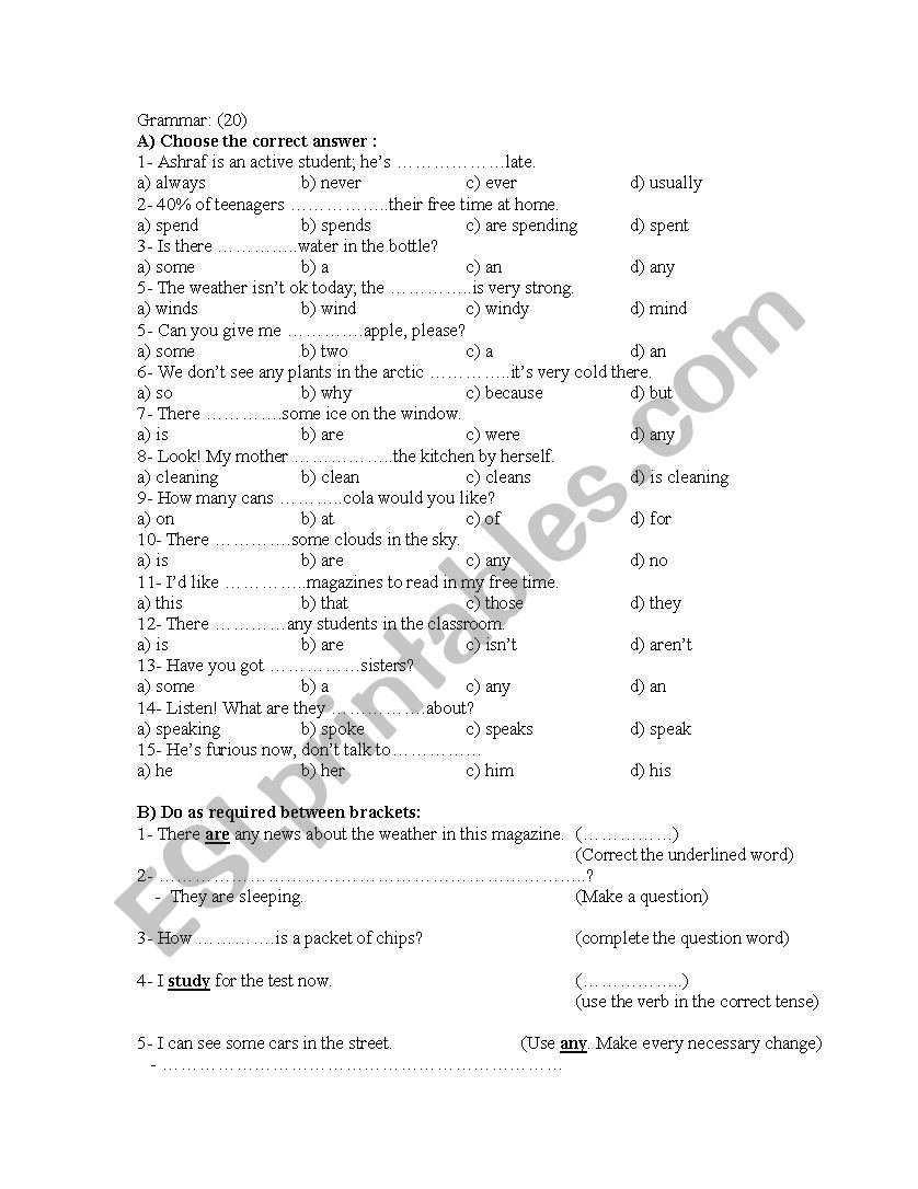 English Grammar Worksheets For Grade 10 Example Worksheet Solving Hot