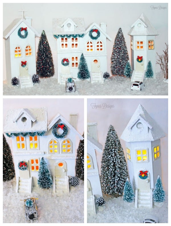 Easy Diy Christmas Village Fynes Designs Fynes Designs