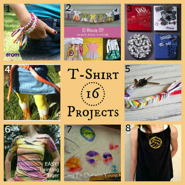 16 Fun Tee Shirt Craft Projects