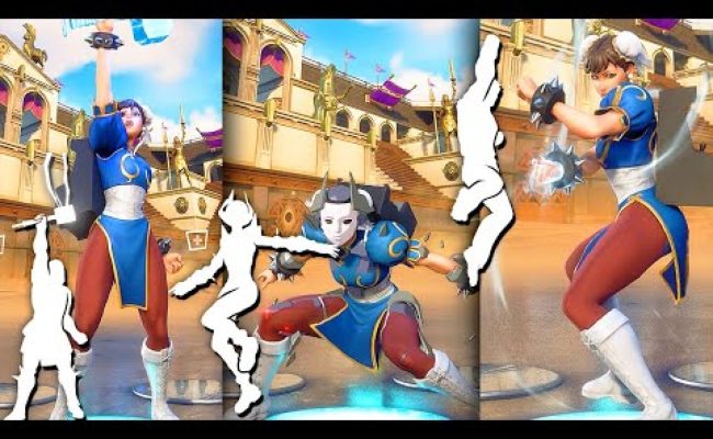 New Fortnite Ryu Chun Li Skins Doing All Built In Emotes Otosection