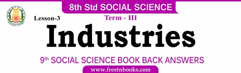 8th Std Social Science Guide In English Industries