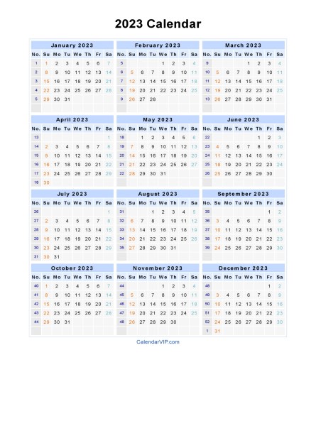 Blank 2023 Calendar Excel 2024