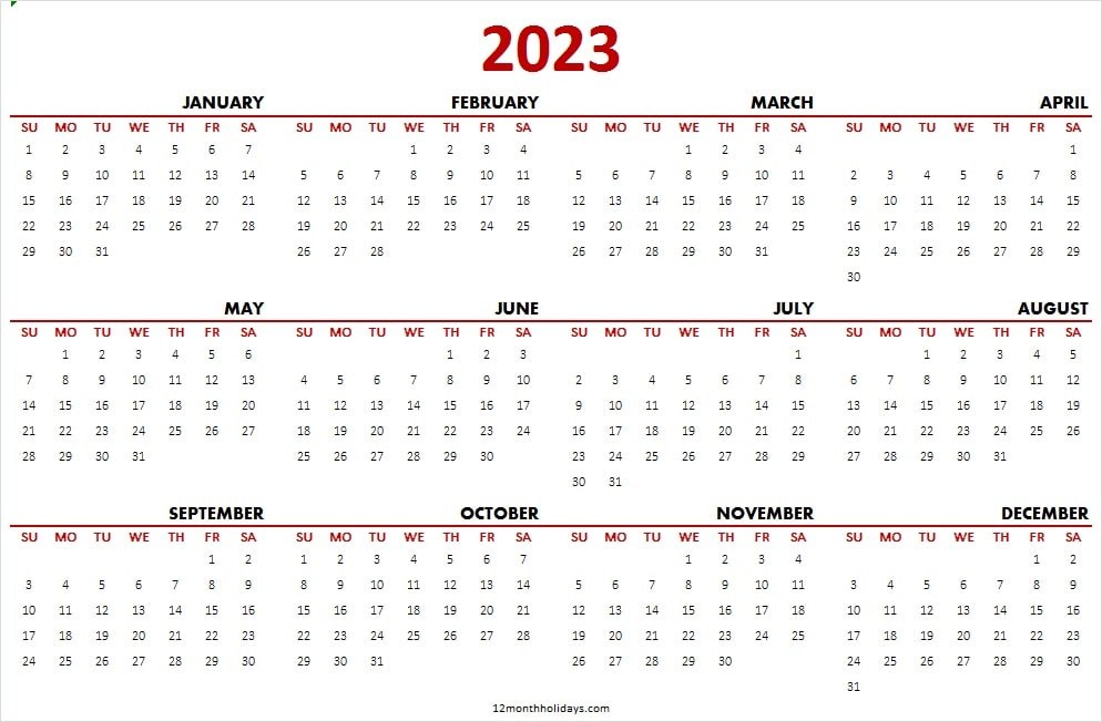 Free Blank 2023 Calendar Word 2023 Freeblankcalendar Com Vrogue