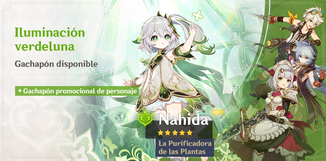 Nahida Genshin Impact Mejor Equipo Arma Materiales De Ascensión