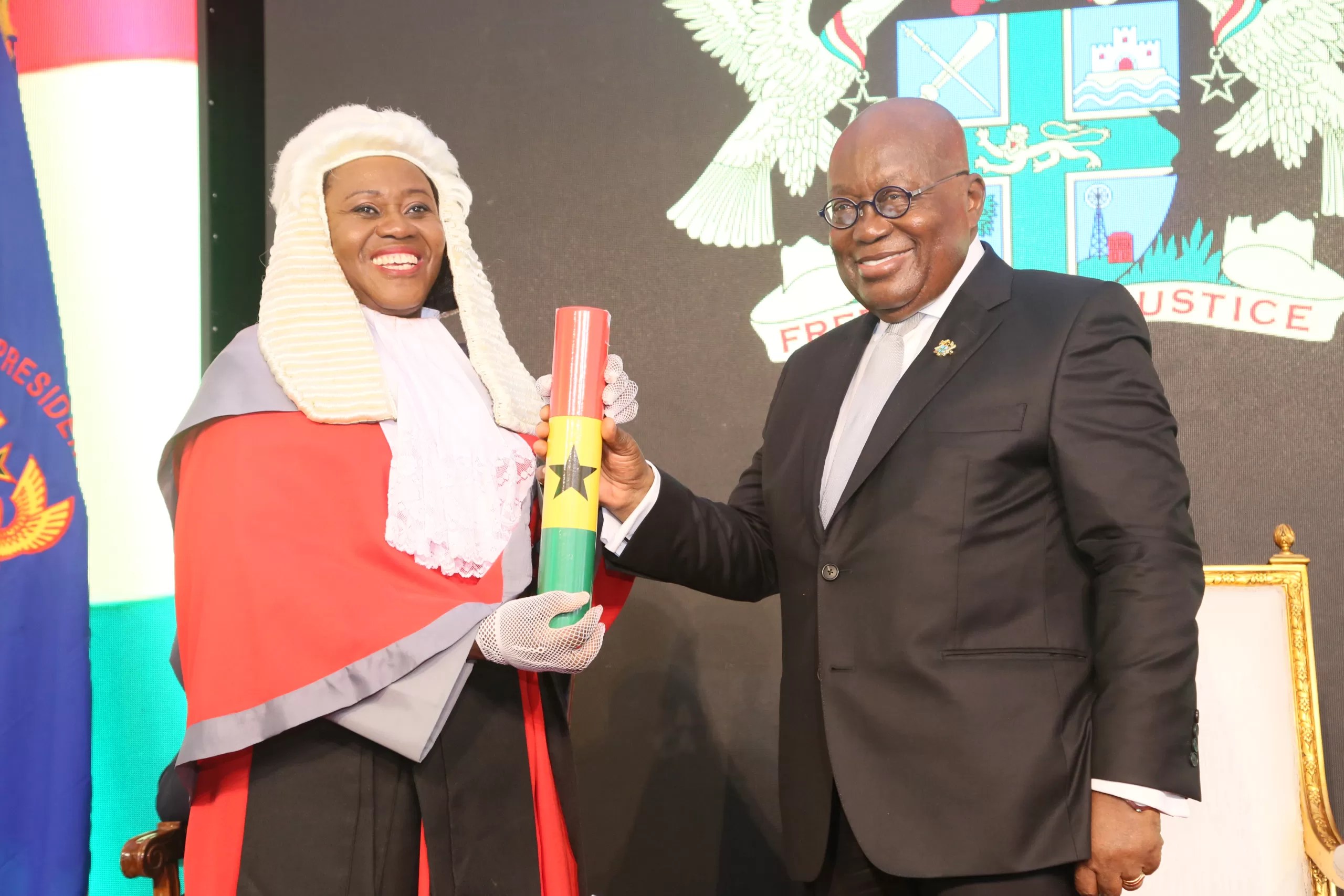 Prez Akufo Addo Swears In New Chief Justice Torkornoo