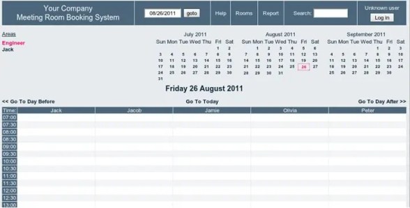 6 Conference Room Schedule Templates Excel Templates