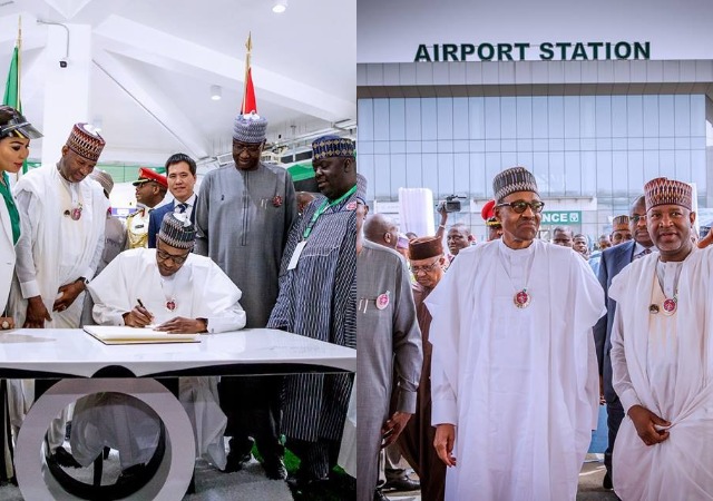 Photos Of President Buhari As He Commissions New Multi Million Dollar