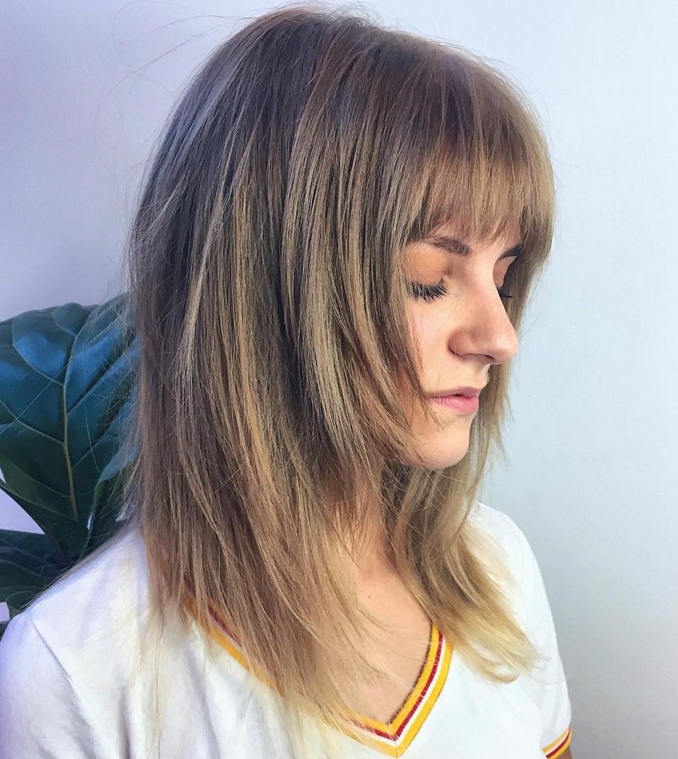 Cute Hair Lengths Medium Length Layered Hair With Bangs 2019