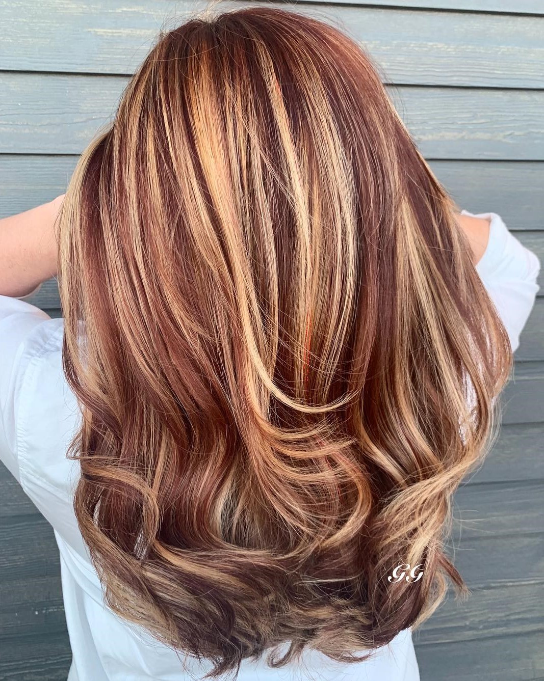 Brown Hair With Red Highlights Ideas